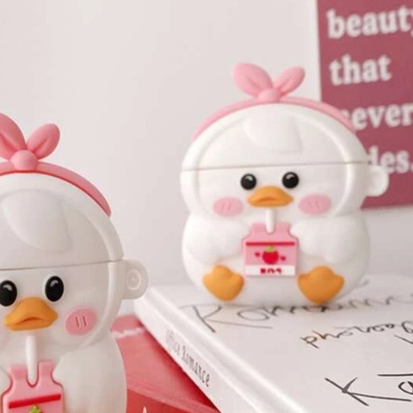 ReminisceMe | Accessories | Airpod 2 Case Duck Pink Bow Cute Strawberry ...